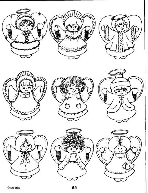 COLOREAR DIBUJOS DE ANGELES